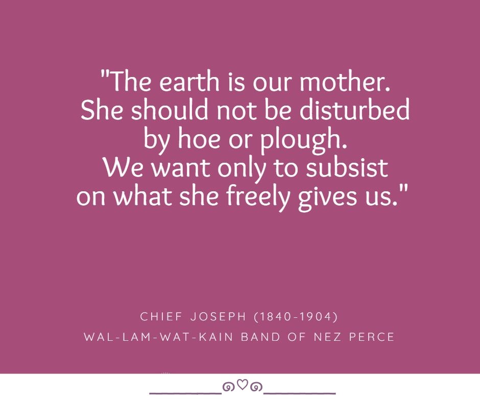 Chief Joseph Quote ~ Mother – Francine's Fine Art